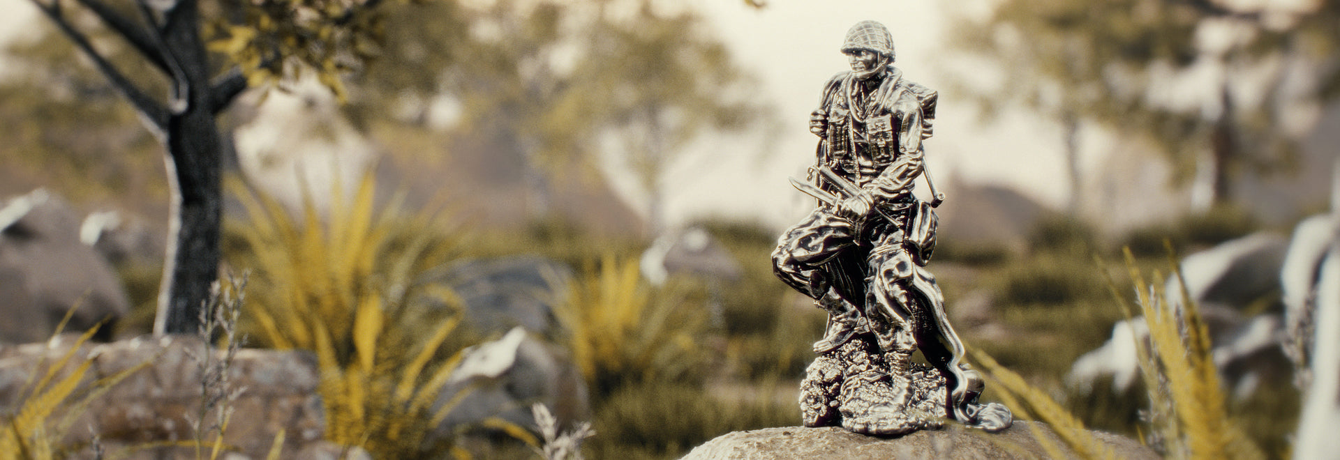 Silver Soldier Army Men Statues - Best Gifts for Military Collectors ...