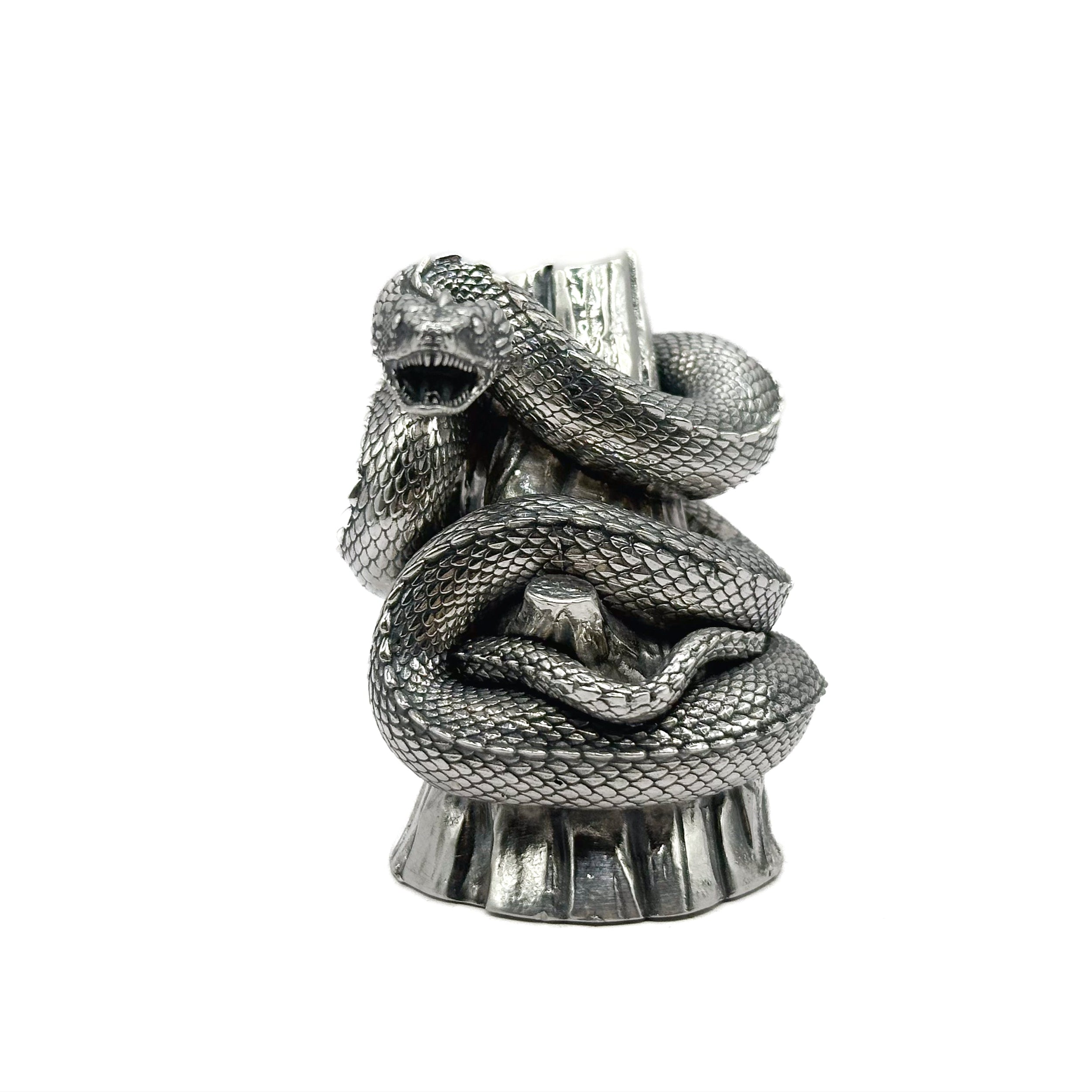 The Year of the Snake - Collectible Silver Statue – SilverStatues.com