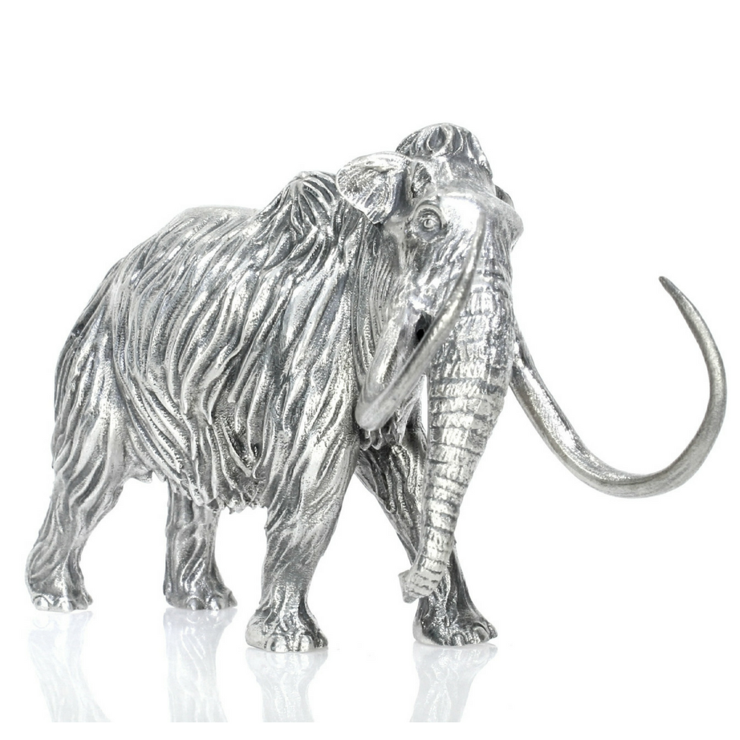 Woolly Mammoth - Collectible Silver Statue – SilverStatues.com