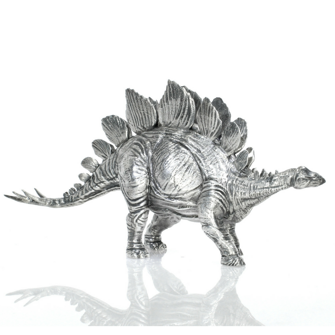 Stegosaurus - Dinosaur Collectible Silver Statue – SilverStatues.com